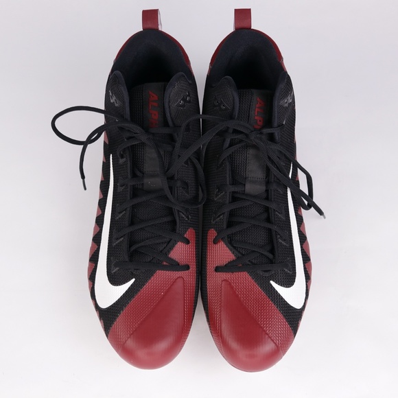 Nike | Shoes | Nike Alpha Menace Maroon White Football Cleats | Poshmark